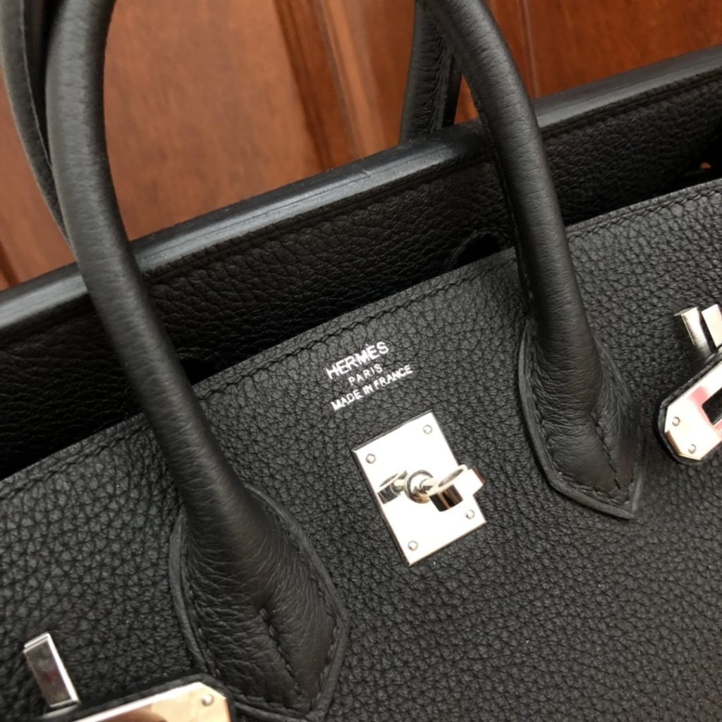 Hermes Birkin Bag 25 Black Togo Silver Hardware - HoooGoods