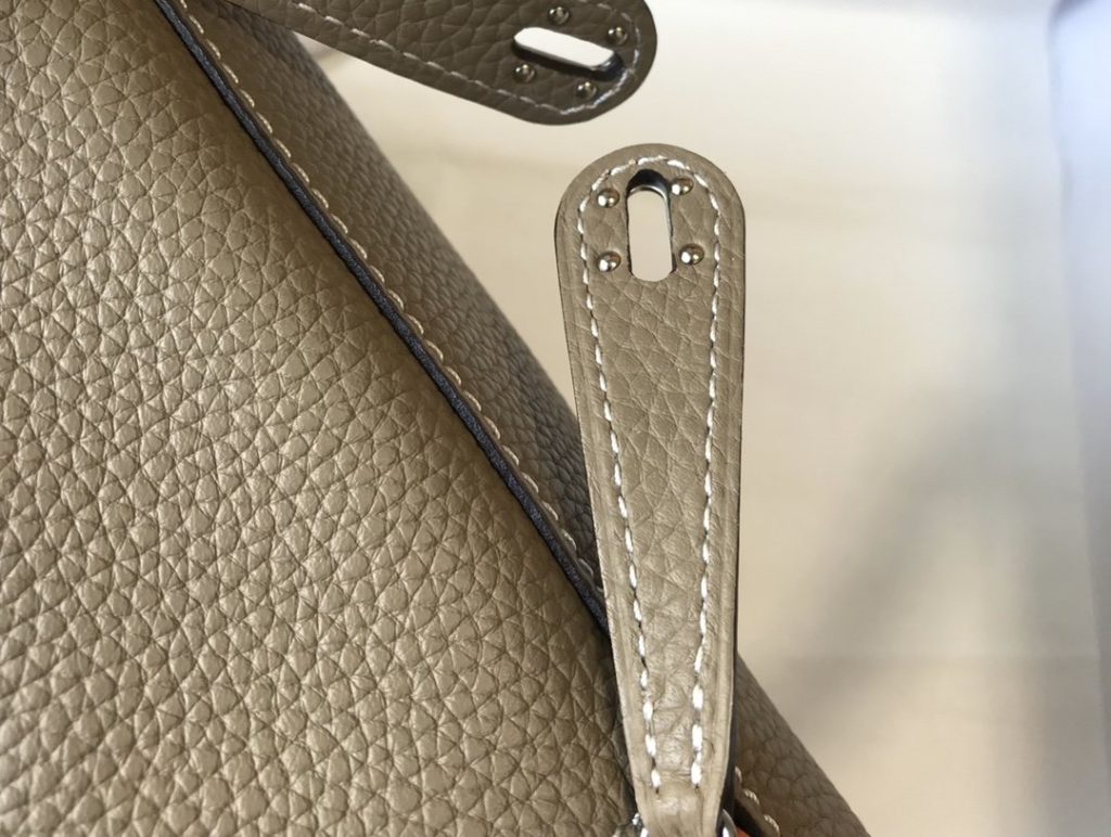 Hermes Lindy Mini Etoupe Silver/Gold Hardware - HoooGoods