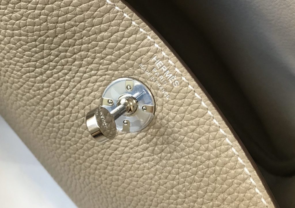 Hermes Lindy Mini Etoupe Silver/Gold Hardware - HoooGoods