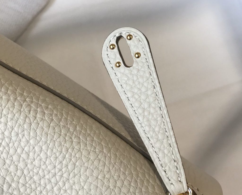 Hermes Mini Lindy Gris Perle Taurillon Clemence With Gold/Silver ...
