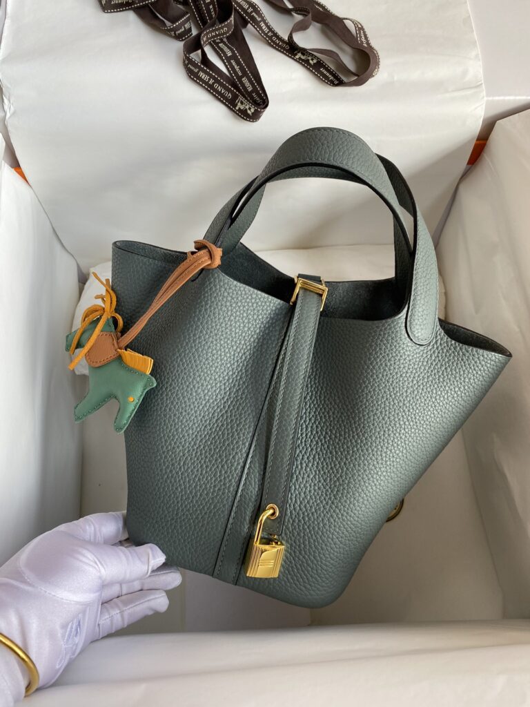 Hermes Picotin Lock 18 PM & 22 MM Bag Vert Amande GHW AND PHW - HoooGoods