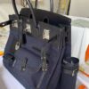 Hermes Birkin HAC Cargo 40 Black Box & Bleu Nuit Canvas With Palladium ...