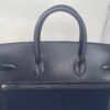 Hermes Birkin HAC Cargo 40 Black Box & Bleu Nuit Canvas With Palladium ...