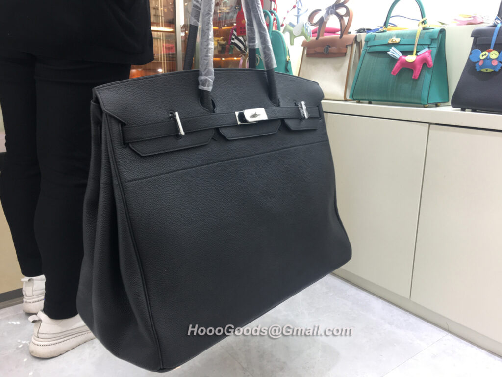 Hermes Birkin HAC 50 Togo Black, Gold & Etoupe GHW/PHW - HoooGoods