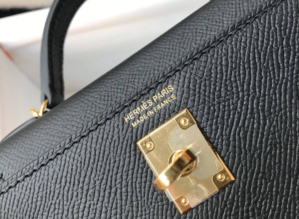 Hermes Kelly Mini II Black Epsom Gold & Palladium Hardware – HoooGoods