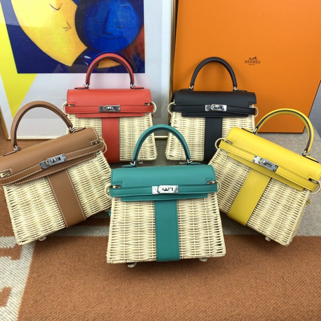 Hermes Kelly Picnic Mini 20 & 35 Palladium hardware in Multiple Colors ...
