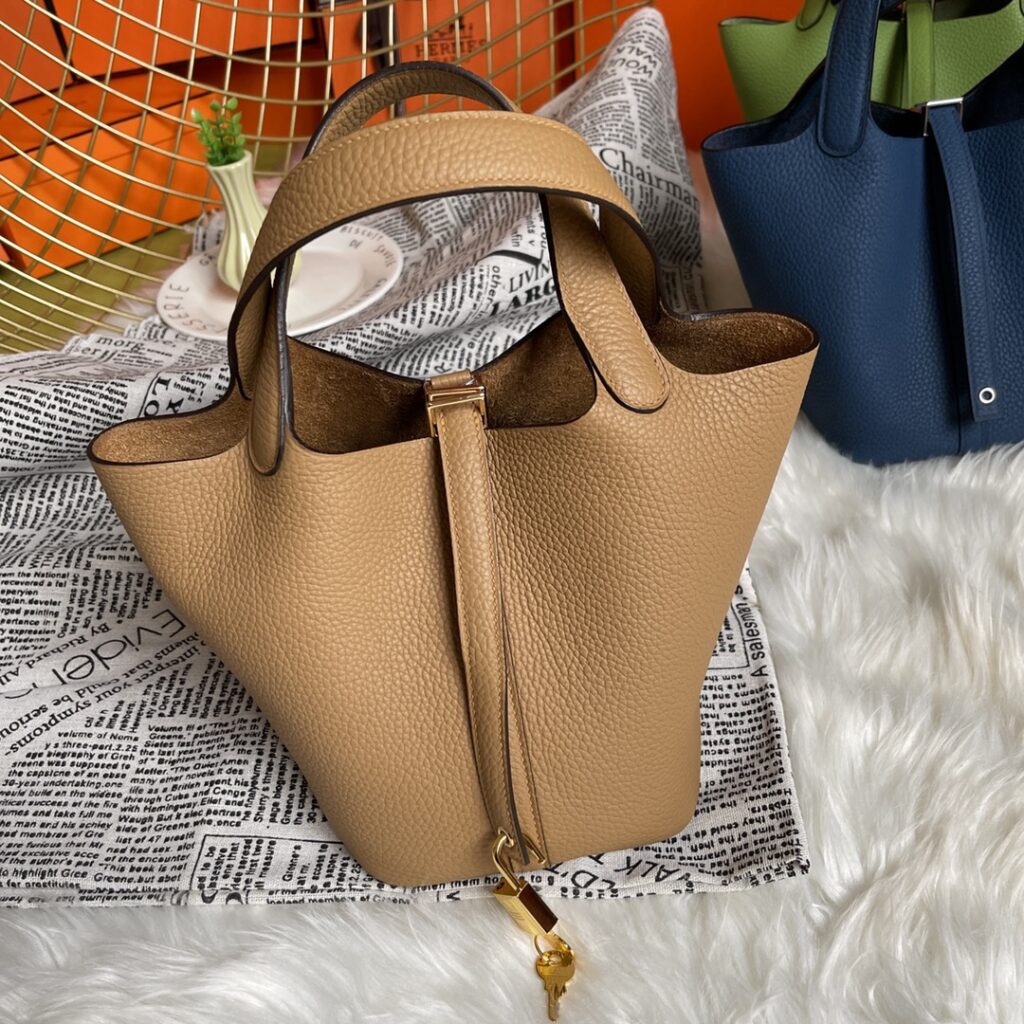 Hermes Picotin Lock Micro Lucky Daisy Chai, Nata & Mauve sylvestre ...