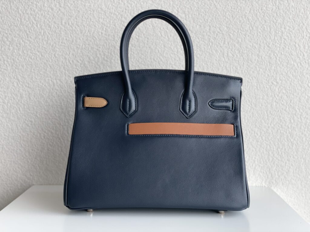 Hermes Colormatic Birkin 25 Swift Calfskin Nata & Black Palladium ...