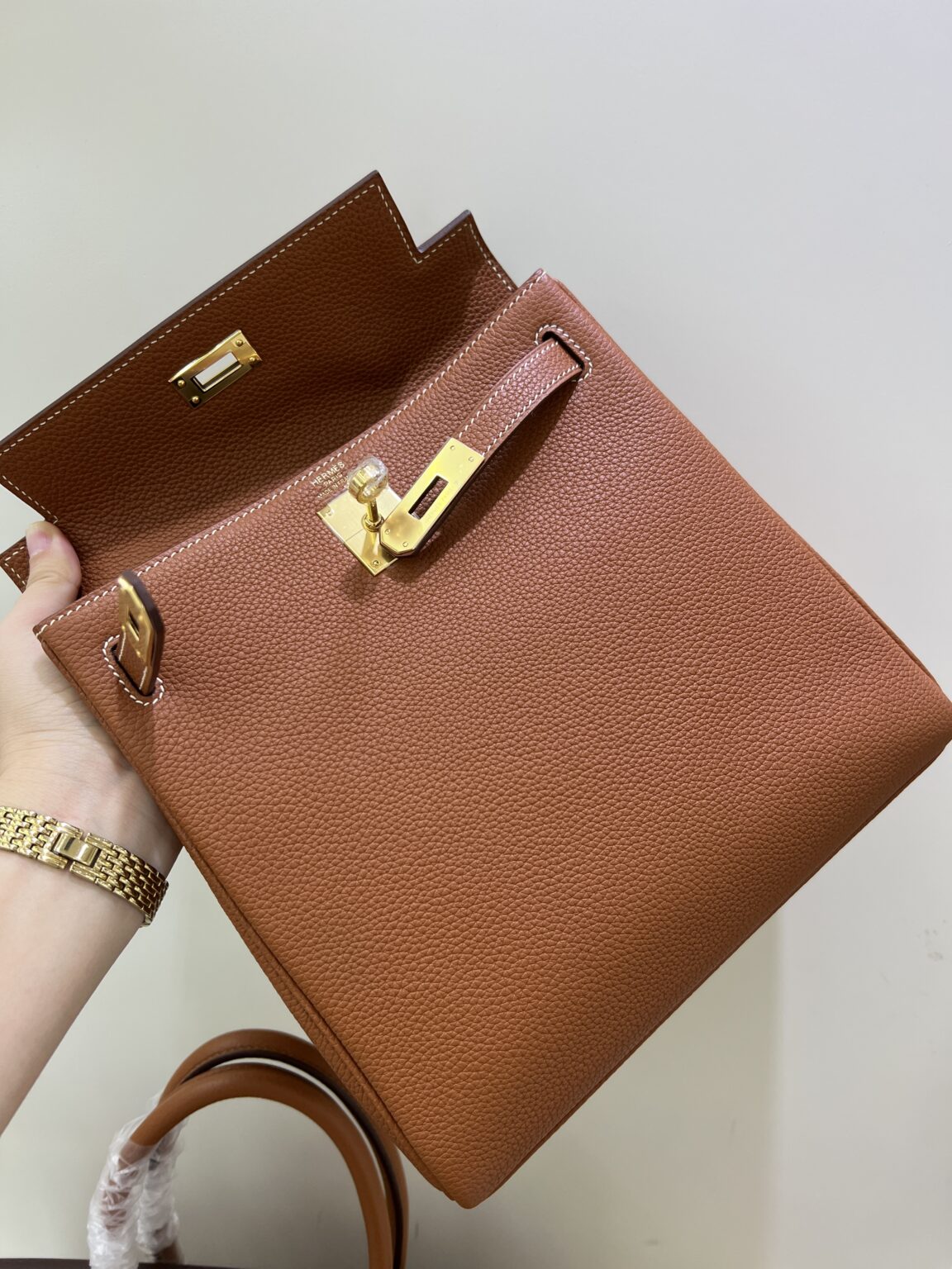 Hermes Kelly Ado 22 Backpack Black, Gold, Etoupe, Etain, Craie ... - HoooGoods