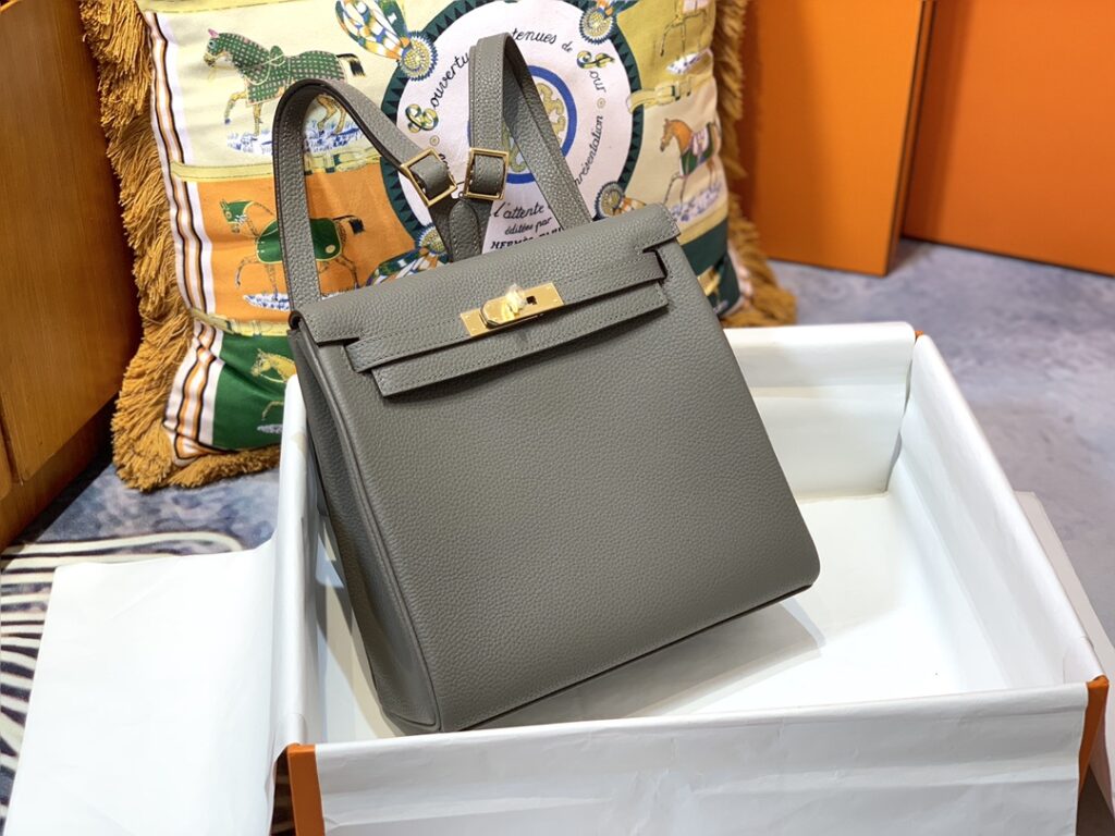 Hermes Kelly Ado 22 Backpack Black, Gold, Etoupe, Etain, Craie ...