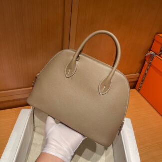 Hermes Bolide 25 1923 Epsom & Evercolor in Gold, Craie, Black, Etain ...