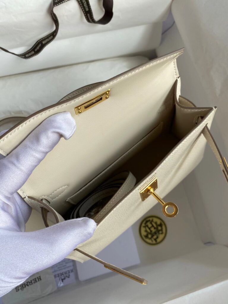 Hermes Mini Kelly 20 II Epsom Craie GHW – HoooGoods