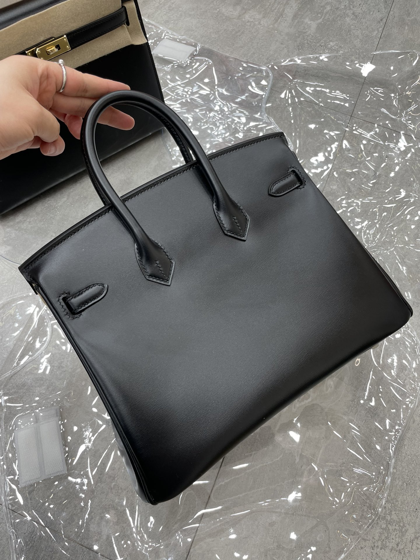 Real 1:1 Handmade Hermes BIRKIN 25, 30, 35, 40 BOX Leather GHW/PHW ...