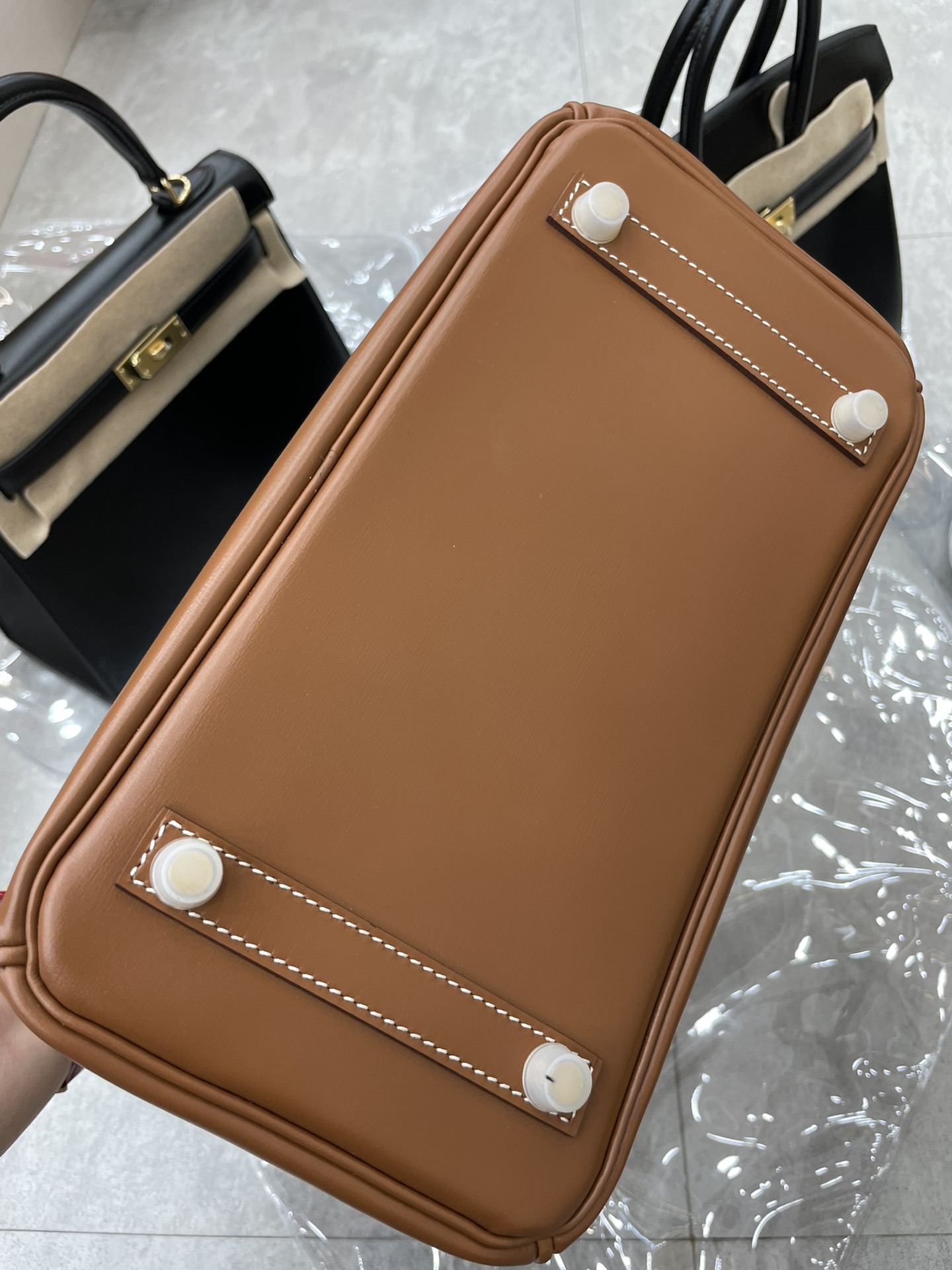 Real 1:1 Handmade Hermes BIRKIN 25, 30, 35, 40 BOX Leather GHW/PHW ...