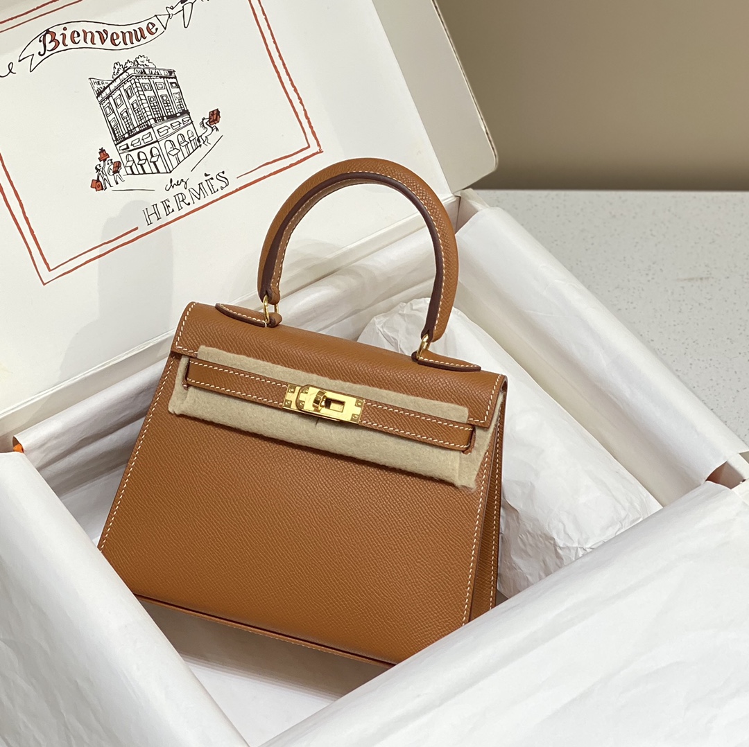 Hermes Vintage Mini Kelly 20 Sellier in gold, black, craie, etoupe ...