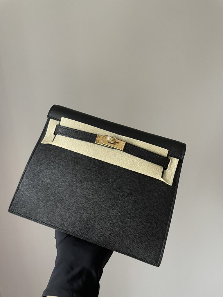 Hermes Kelly Danse II Bag Evercolor in Black, Gold, Etoupe, Pearl Gray ...