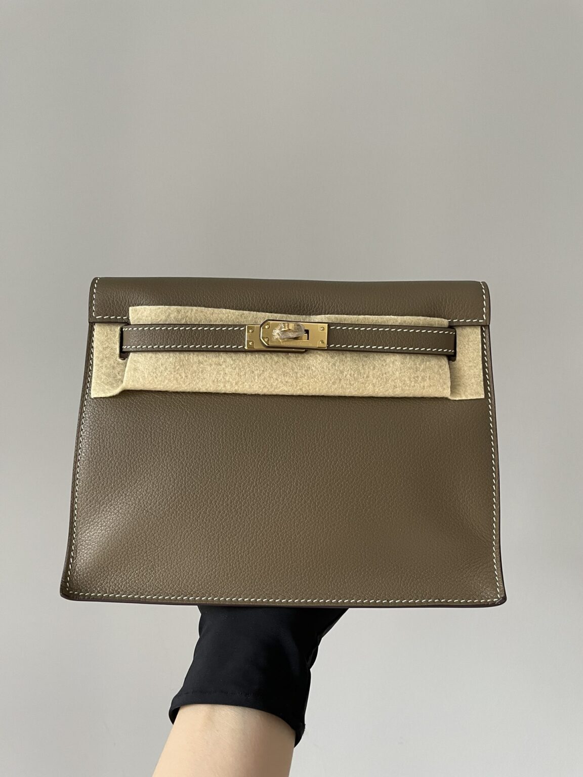 Hermes Kelly Danse II Bag Evercolor in Black, Gold, Etoupe, Pearl Gray ...