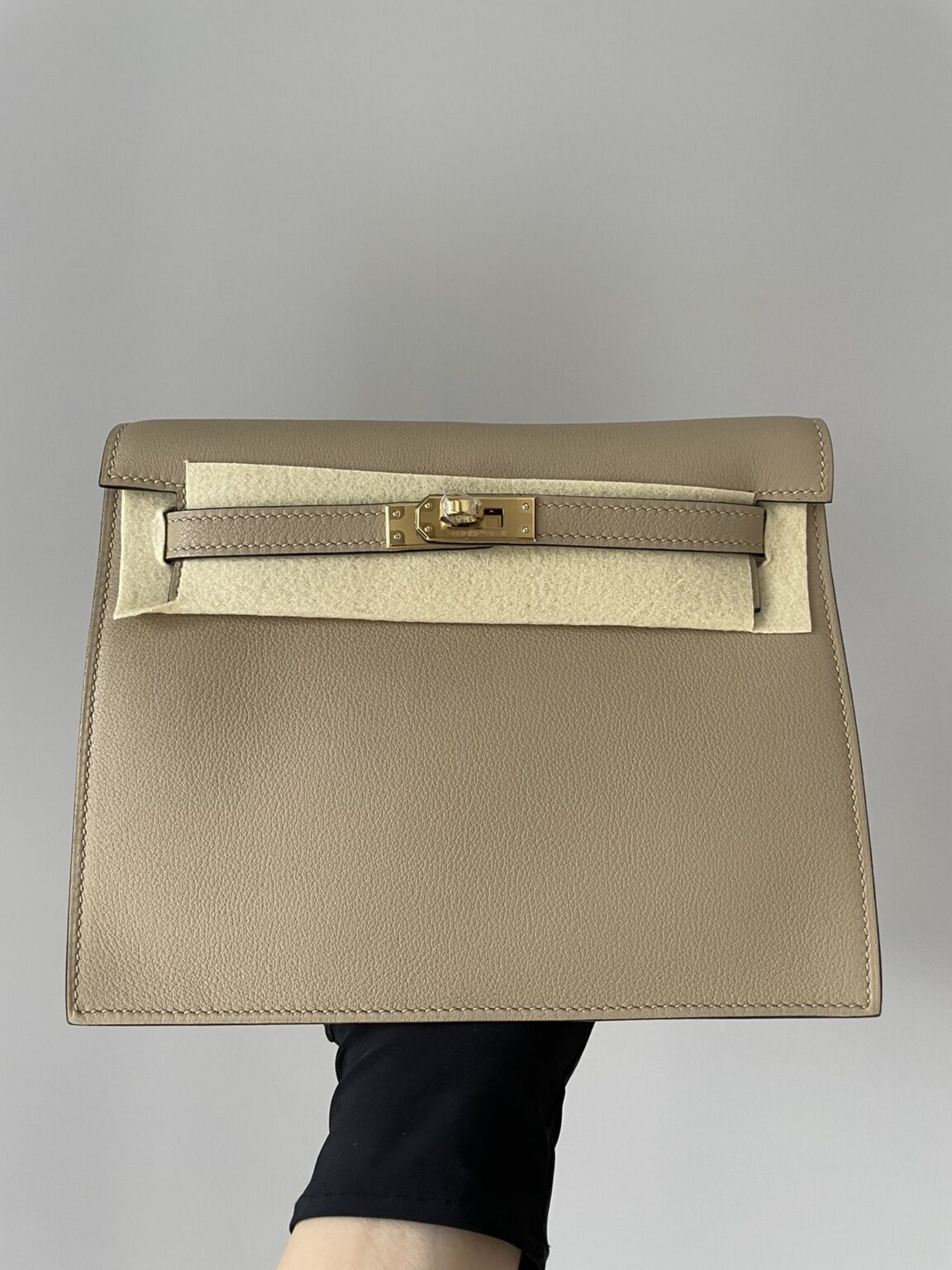 Hermes Kelly Danse II Bag Evercolor in Black, Gold, Etoupe, Pearl Gray ...