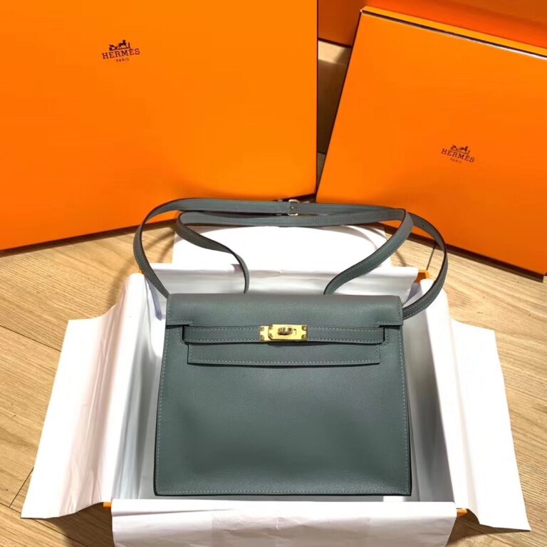 Hermes Kelly Danse II Bag Evercolor in Black, Gold, Etoupe, Pearl Gray ...