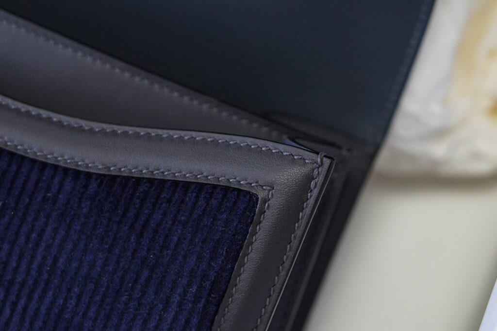 HERMES Constance 24 Corduroy and Swift Blue Marine/Black & Ebene/Tabac ...
