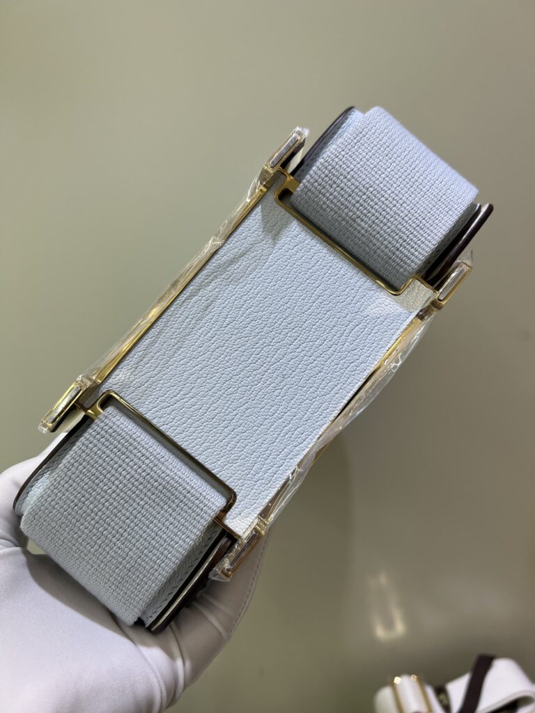 Hermes Geta Bag Mysore Goatskin Nata, Etoupe, Bleu Brume, Vert Fizz ...