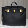 Hermes Birkin 50 Travel Bag in Etain, Black, Gold, Orange and Etoupe ...