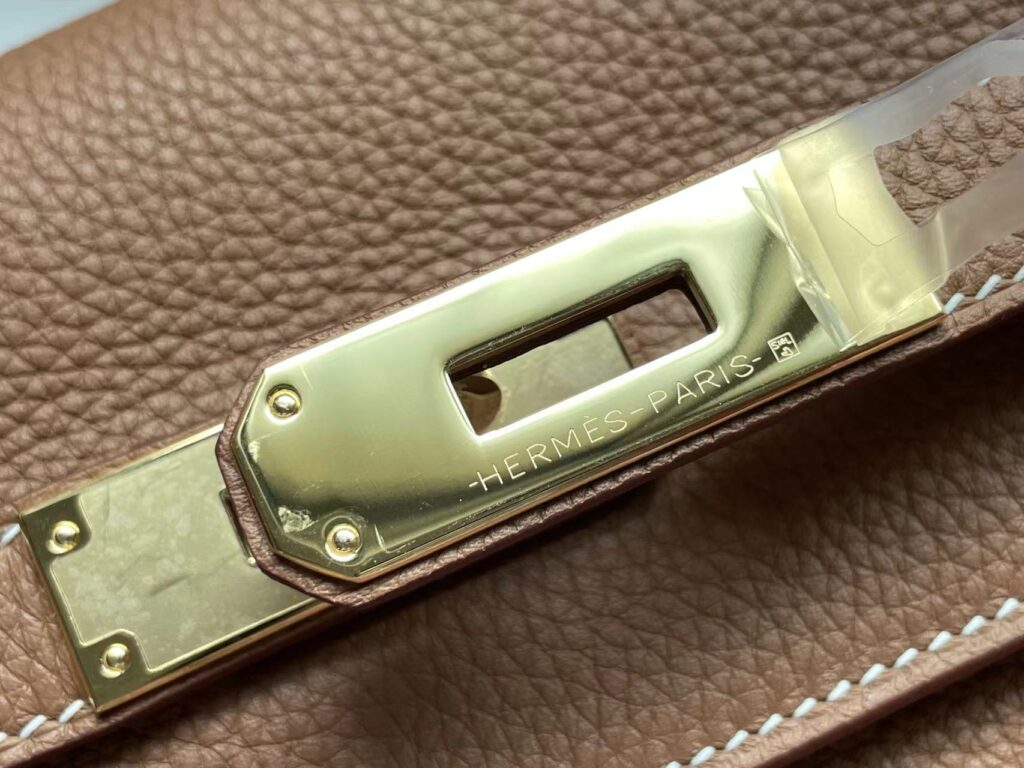 Hermes Kelly Messenger in Black, Gold, Etoupe & Blue Saphir – HoooGoods